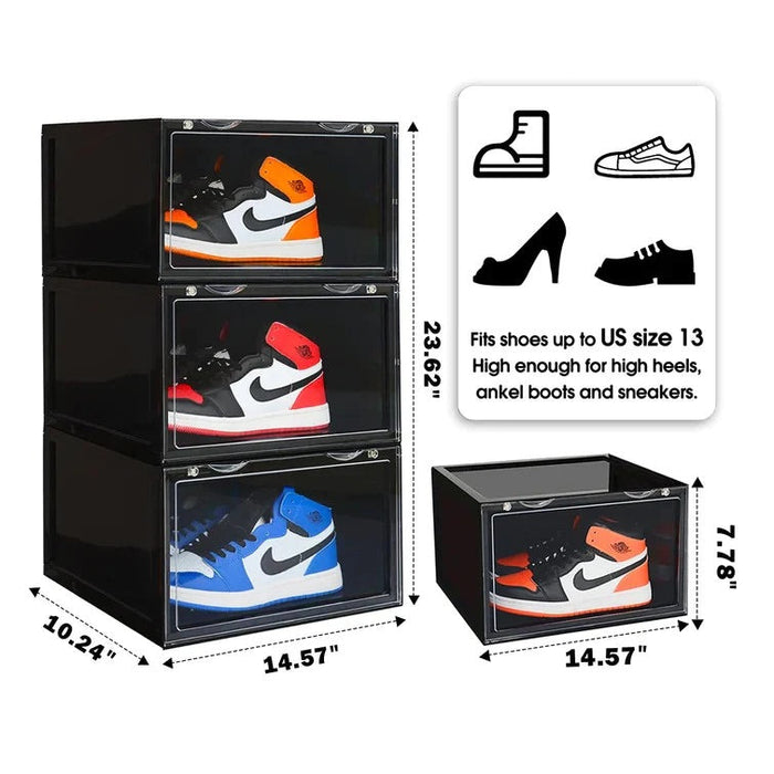 Stackable Shoe Organizer (BLACK) — Hey Shoppers