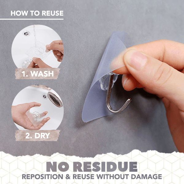 WaterProof Strong Adhesive Hooks — Hey Shoppers