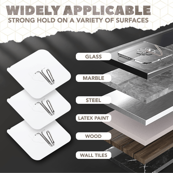 WaterProof Strong Adhesive Hooks — Hey Shoppers