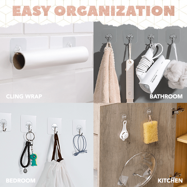 WaterProof Strong Adhesive Hooks — Hey Shoppers